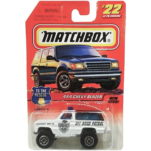 1998 Matchbox 4x4 Chevy Blazer | Top Matchbox Cars Store