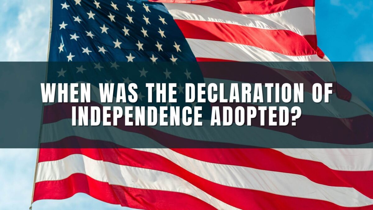 When Was the Declaration of Independence Adopted? - Constitution of the ...