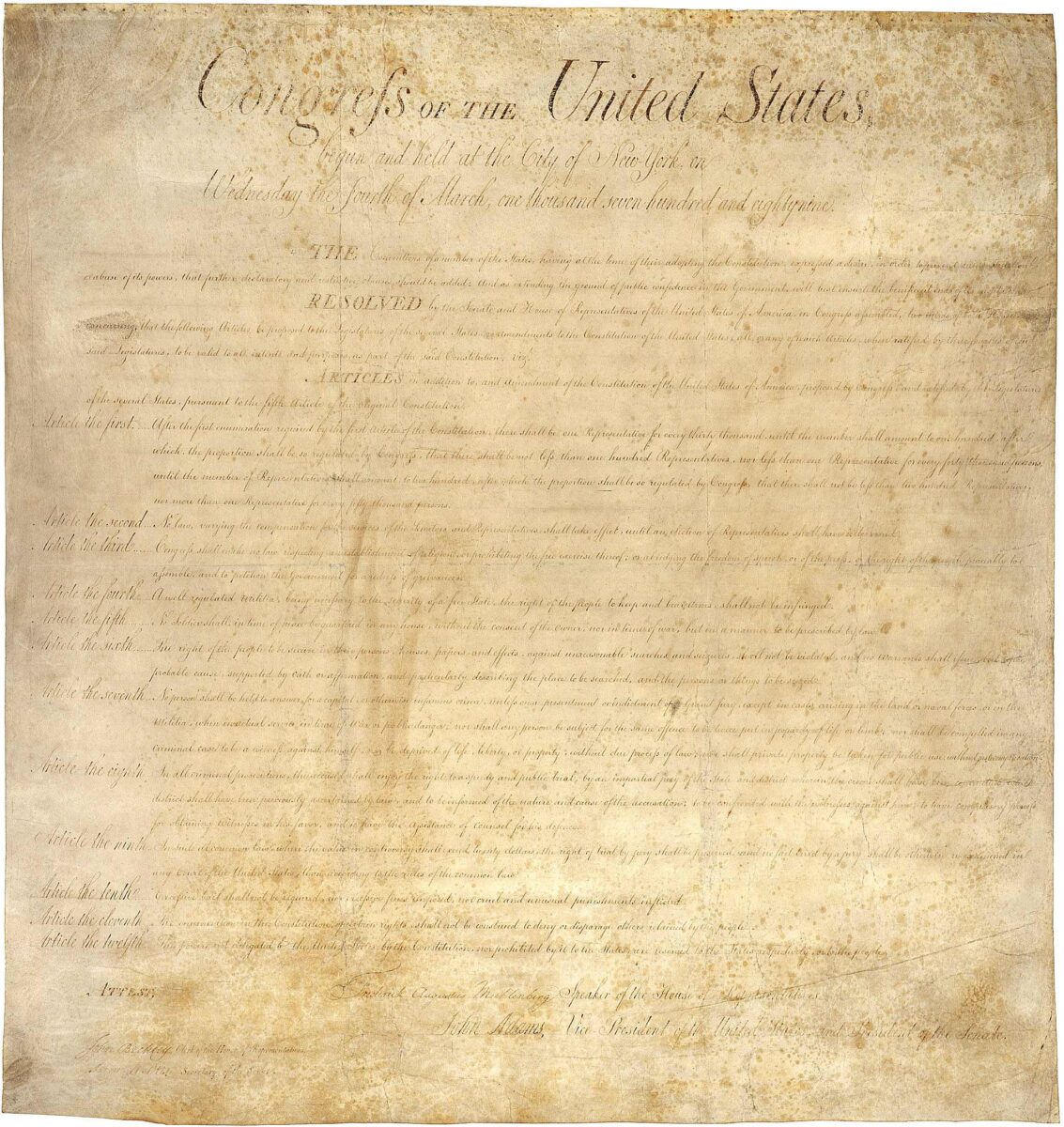 Why Was the Bill of Rights Added to the Constitution?