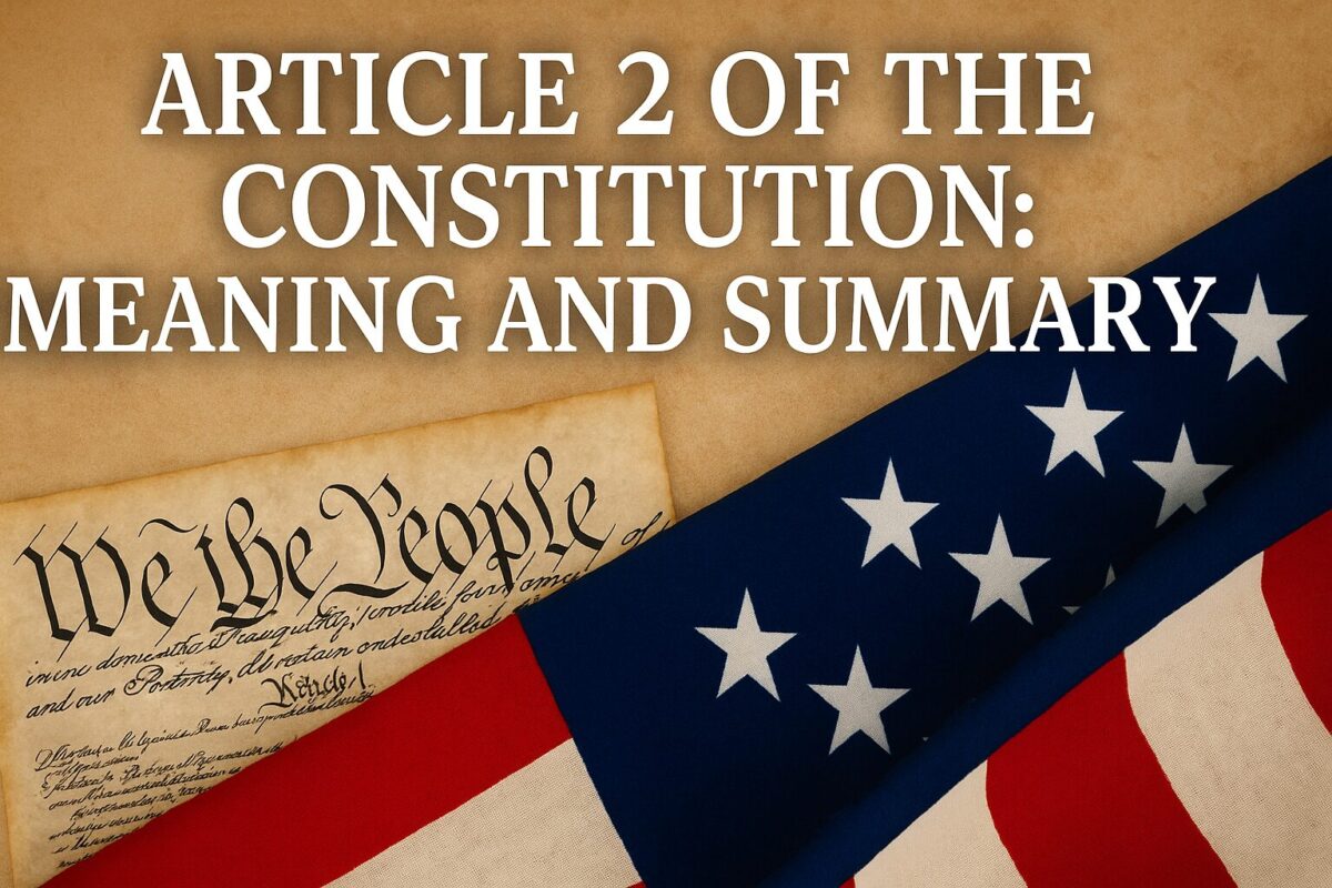 Article 2 of the Constitution: Meaning and Summary