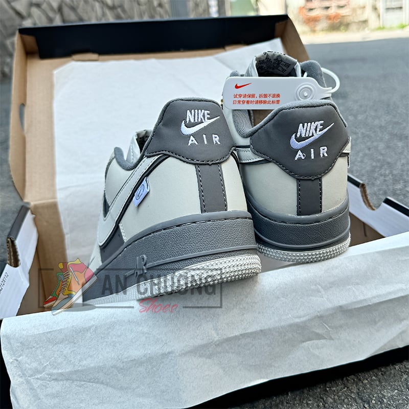 Nike Air Force 1 Low Custom Dark Grey - An Chương Shoes