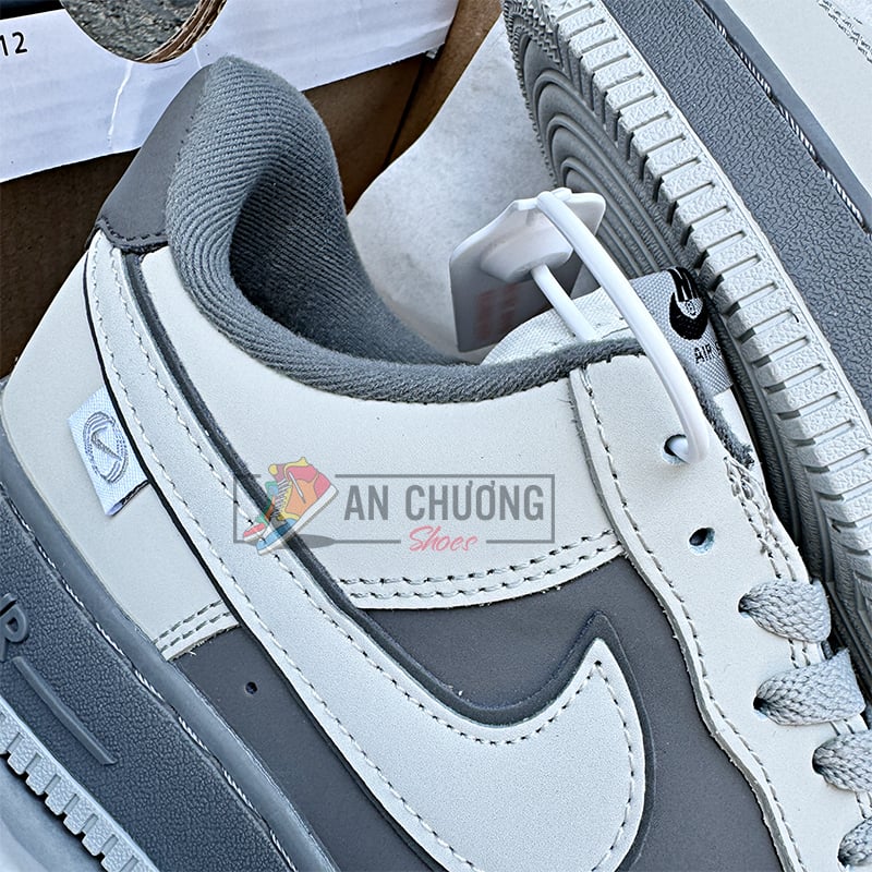 Nike Air Force 1 Low Custom Dark Grey - An Chương Shoes