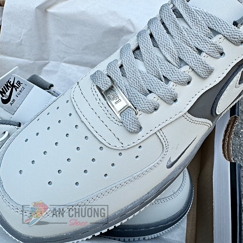 Nike Air Force 1 Low Custom Dark Grey - An Chương Shoes