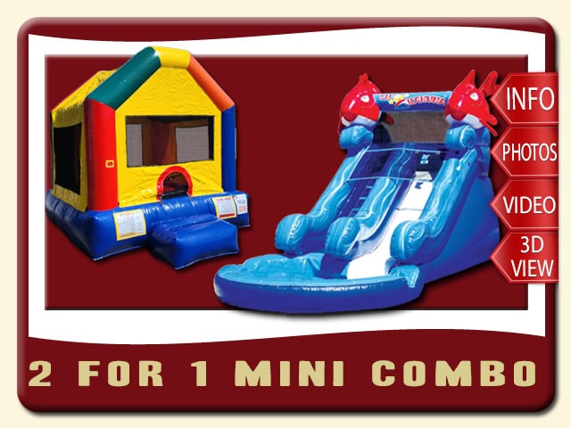 Inflatable Combos | Bounce House + Water Slide | Bounce Party Rentals