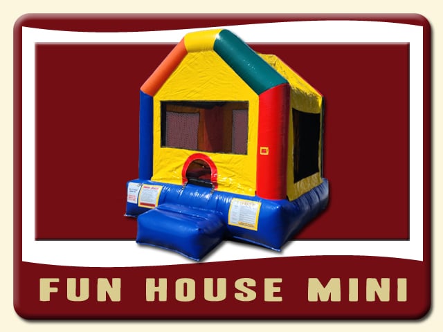 Fun House Mini Bounce House Rental - BOUNCE PARTY RENTALS