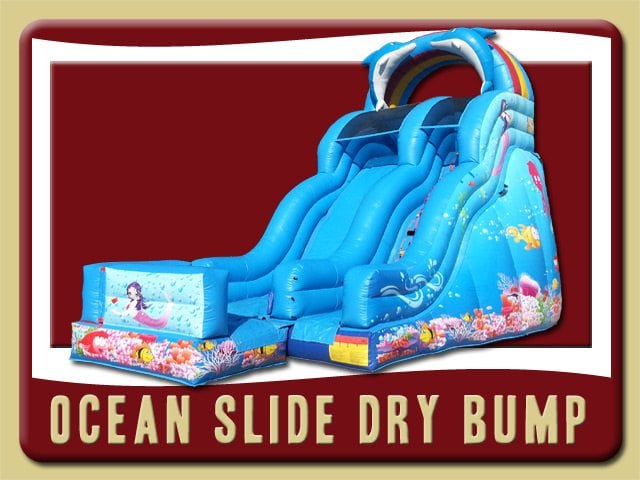 Ocean Dry Bump Slide - BOUNCE PARTY RENTALS