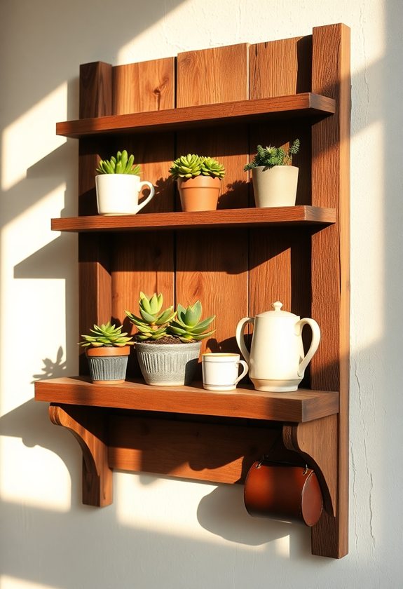 Charming Vintage-Style Upcycled Wood Shelf Ideas | DIY Woodproject