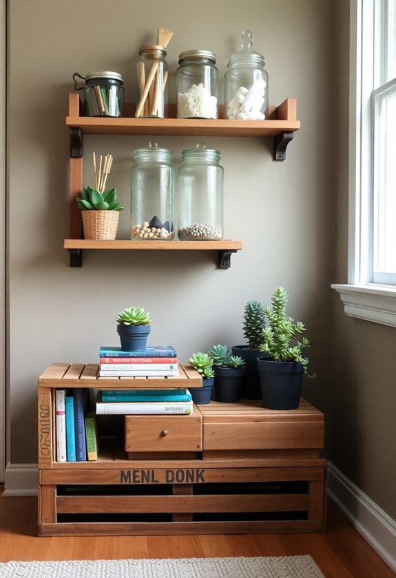 10 Best Small Space Upcycled Wood Storage Ideas | DIY Woodproject