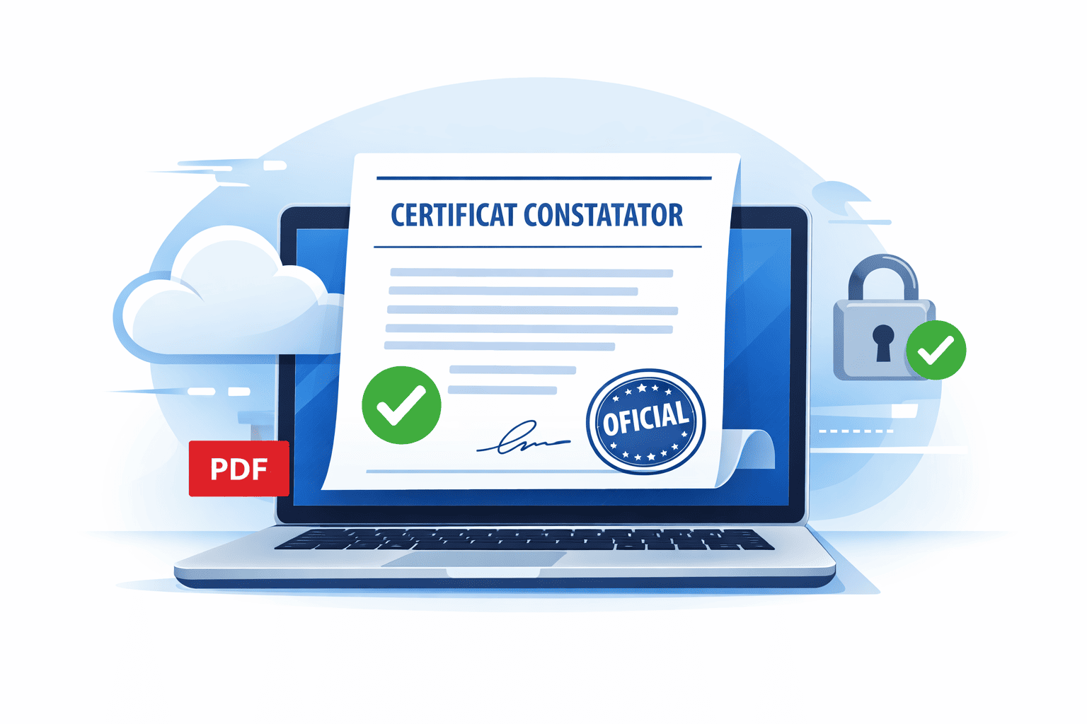 Certificat Constatator Online - Eliberat Pe Loc de Registrul ONRC