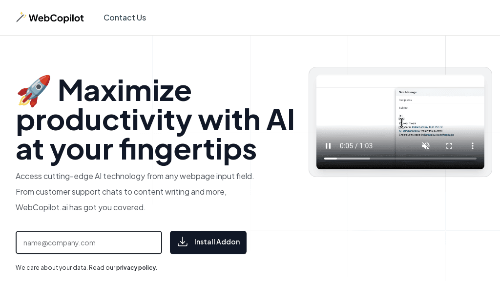 WebCopilot.ai | Simplify Your Content Creation Process | Futureen