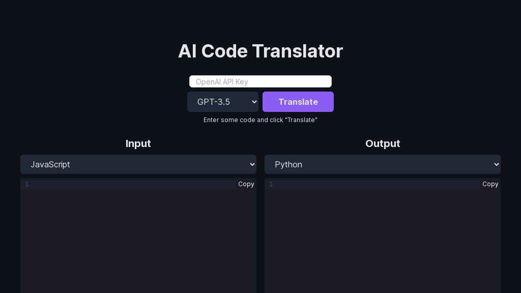 Code Translator | Translate code between languages with AI | Futureen