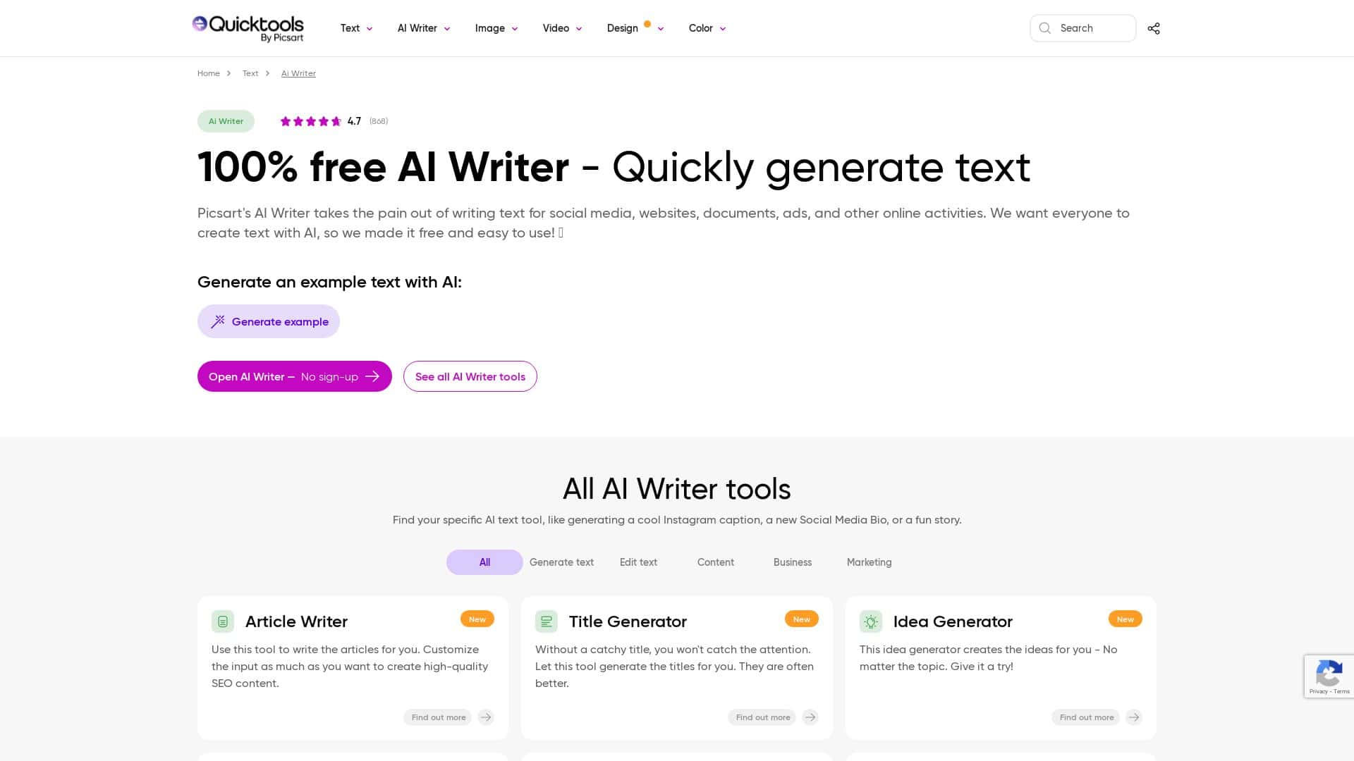 AI Writer by Picsart | Simplify Writing & Craft Engaging Content | Futureen