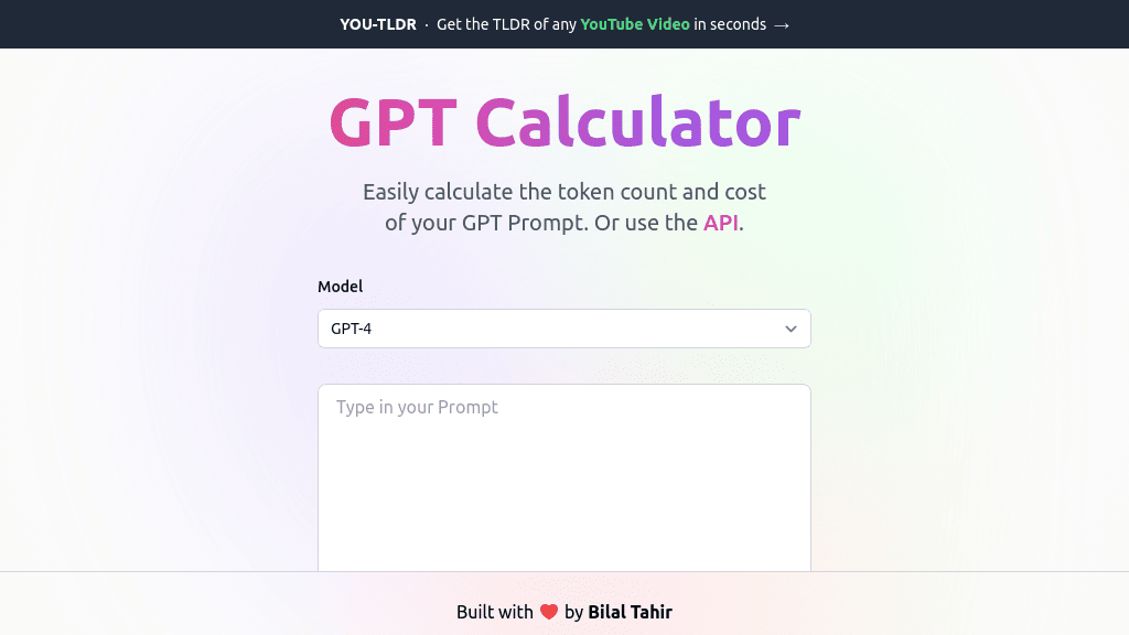 GPT Calculator | Compute Token Count and Cost | Futureen