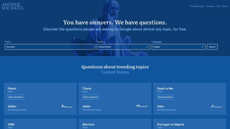 Answer Socrates | Google's top questions on any topic | Futureen