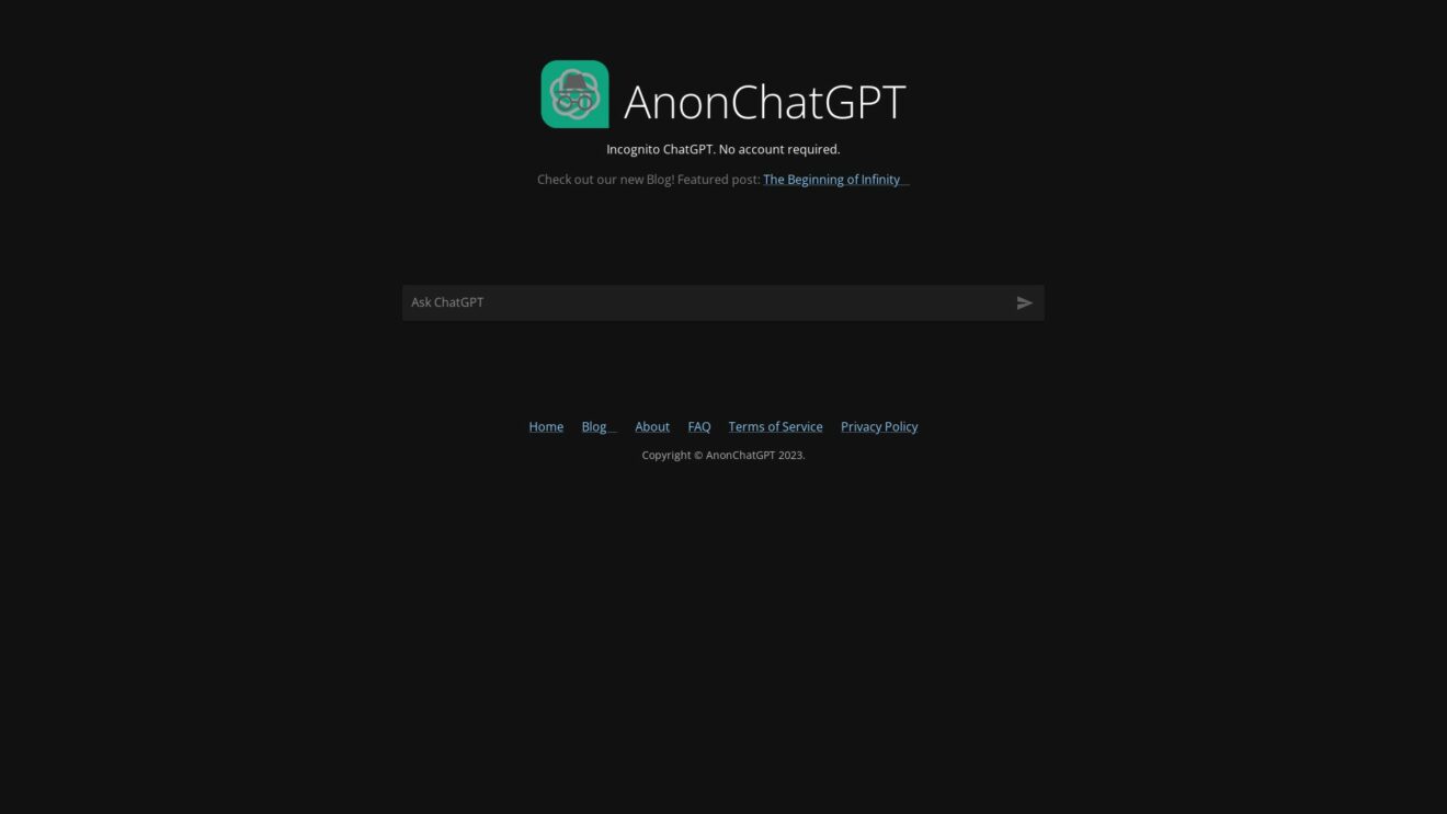 ChatGPT | Anonymous Chat Without Registration | Futureen