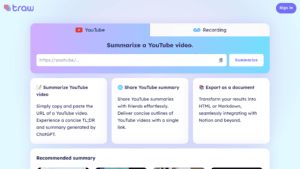 traw.ai | Summarize YouTube Videos for Professionals | Futureen