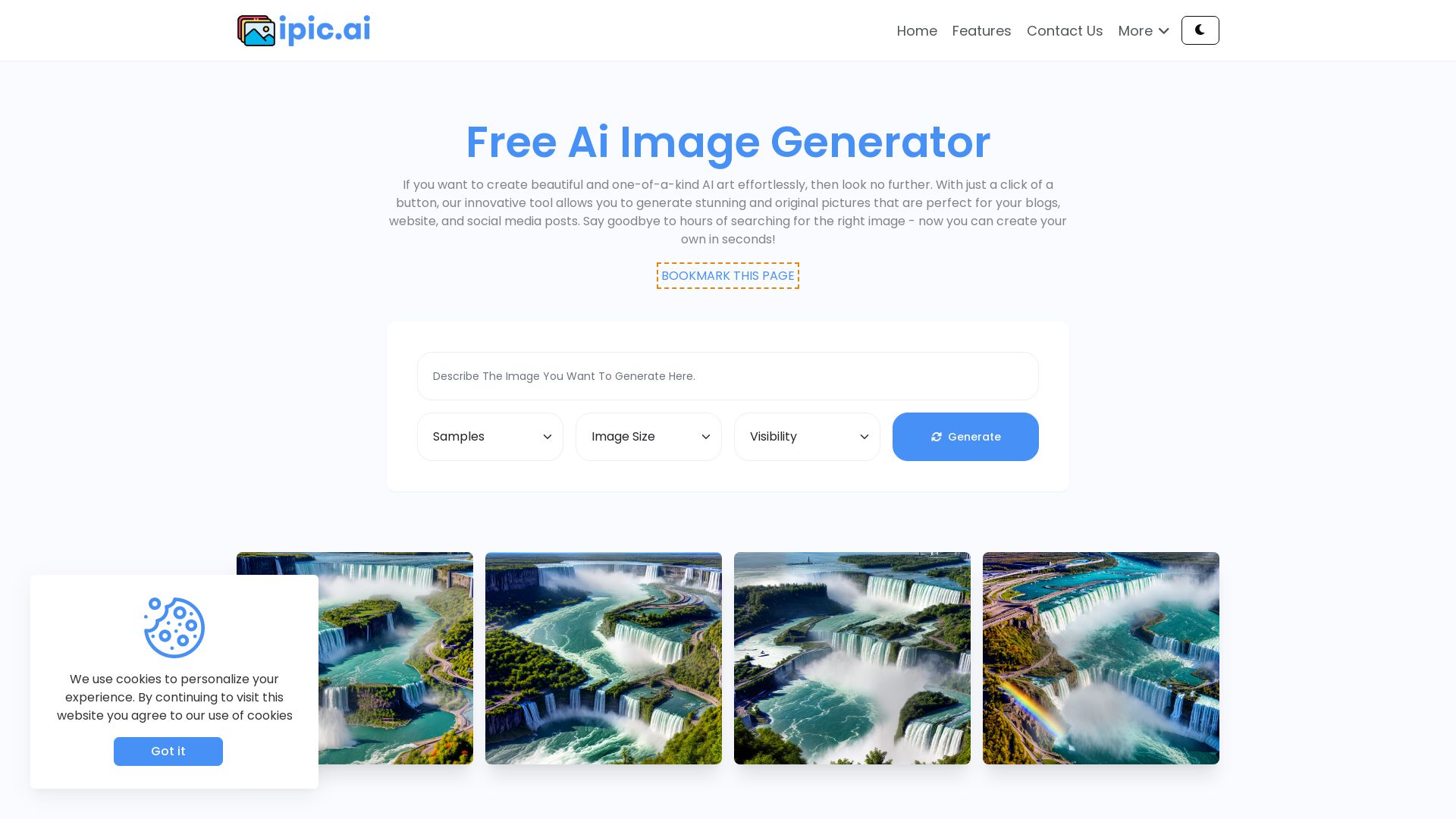 iPic.Ai | Free High-Quality Unique Image Generator | Futureen