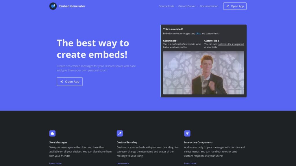 Embed Generator | Create custom Discord embeds effortlessly | Futureen