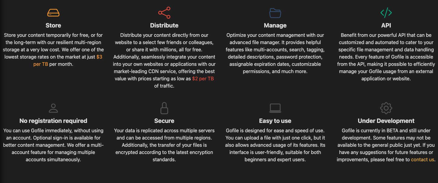 Gofile | Fast, Free, and Secure File Sharing and Storage | Futureen