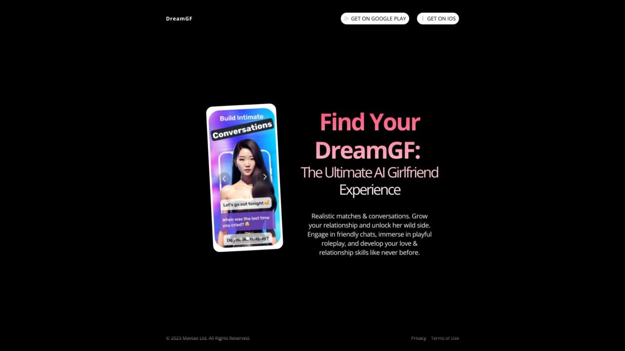 DreamGF AI Girlfriend | Virtual Companion Experience | Futureen