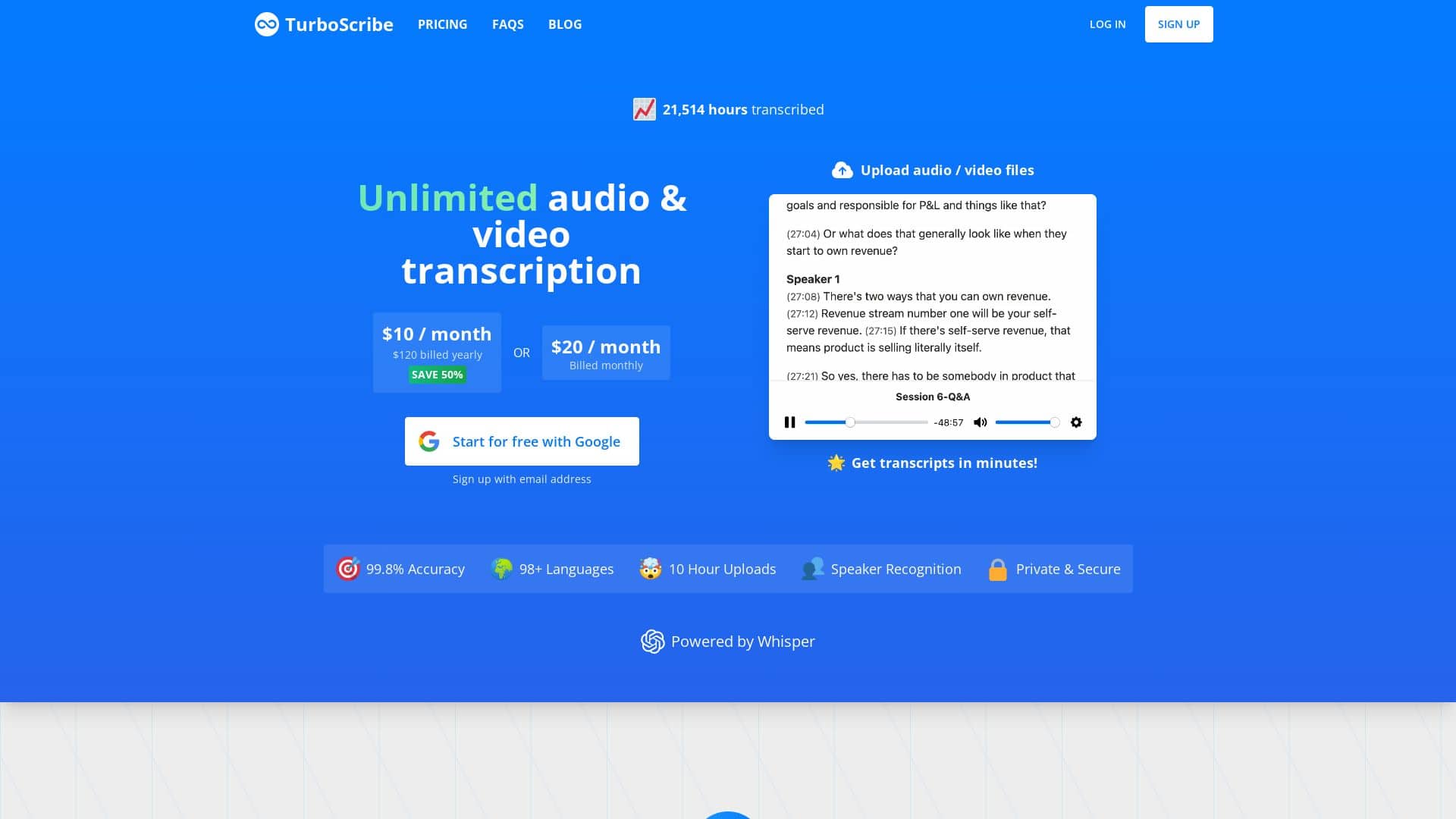 TurboScribe | AI Transcription Service with 99.8% Accuracy | Futureen