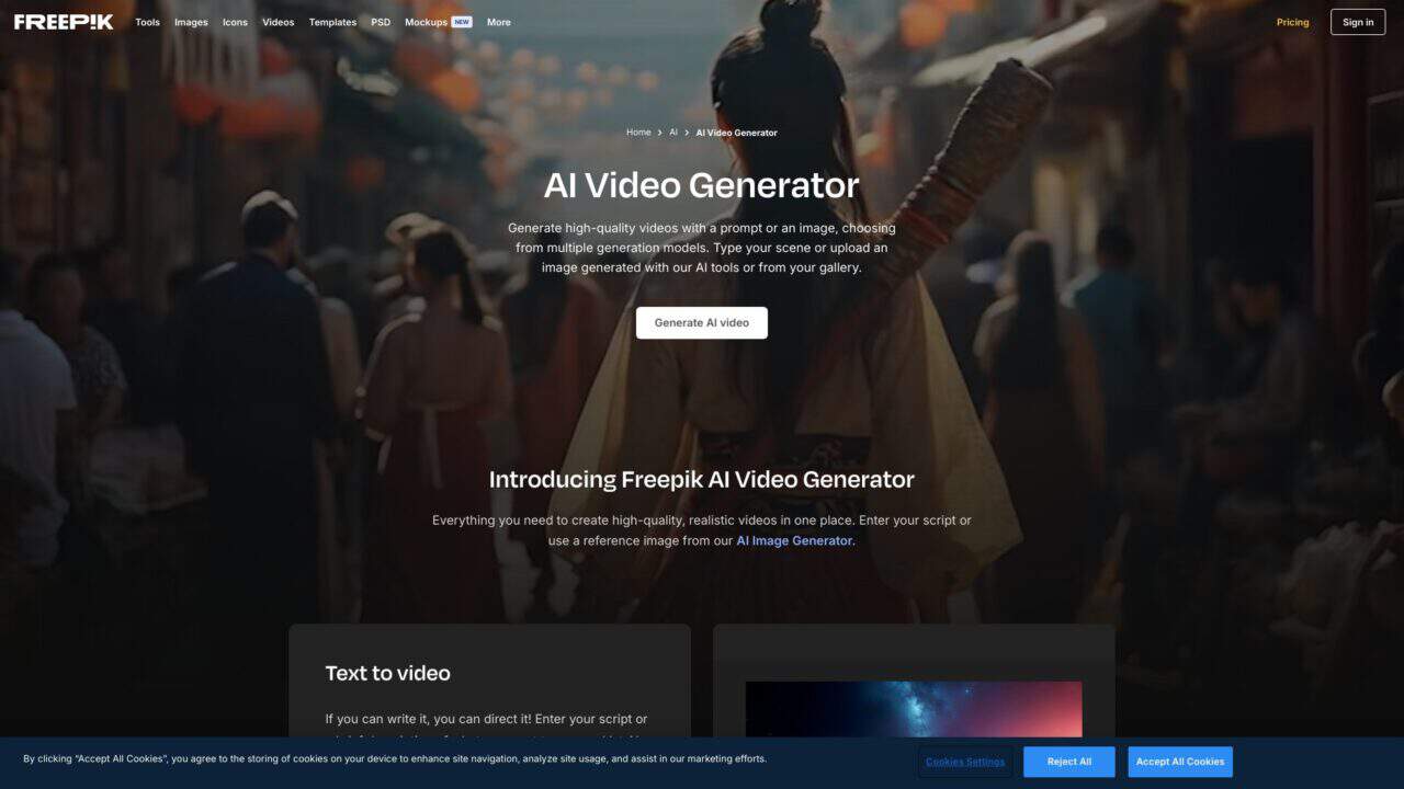 Freepik AI Video Generator | Create Stunning Videos | Futureen