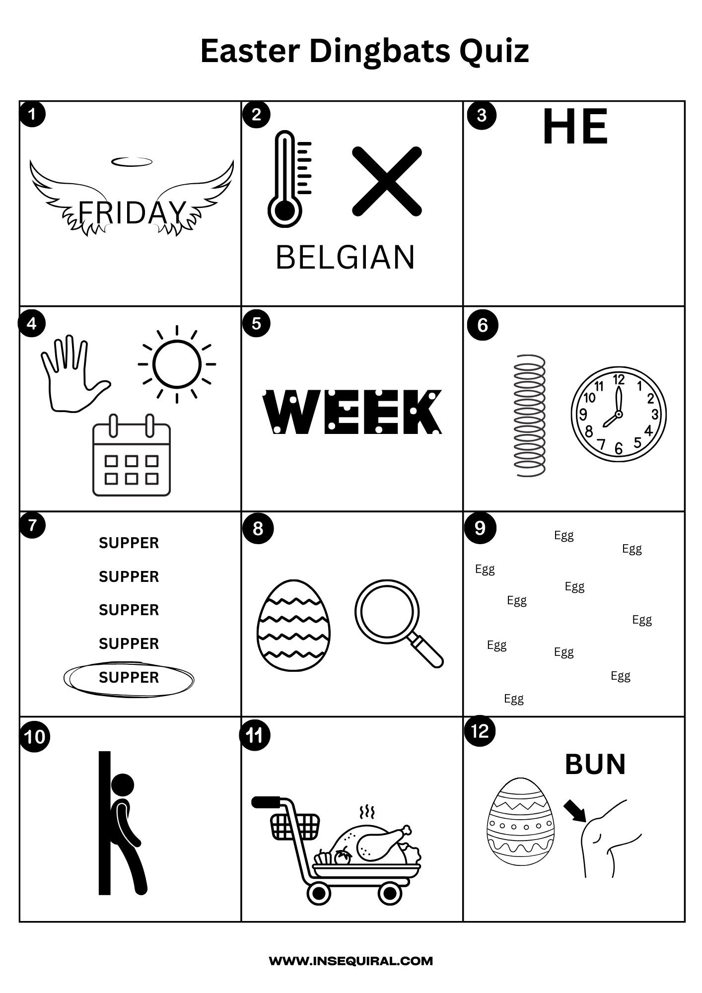 Ultimate Easter Quiz With Answers - insequiral