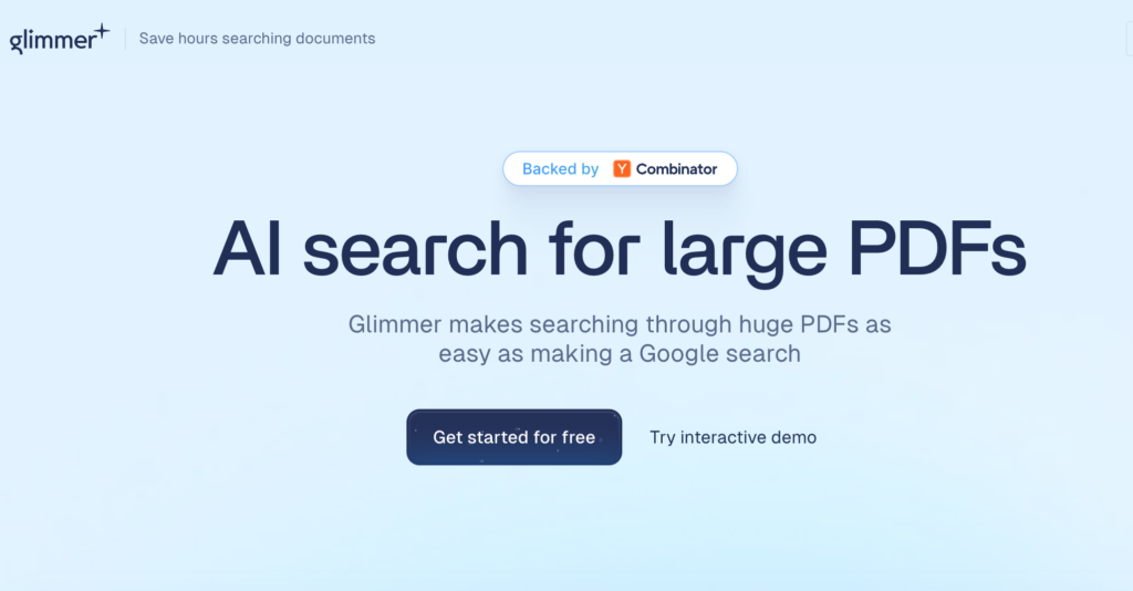 Glimmer. Une IA pour rechercher dans les gros fichiers PDF