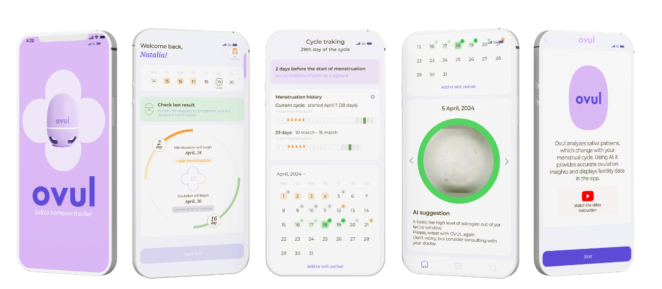 ОVUL - Fertility Monitor (Hormone & Ovulation Tracker Device)
