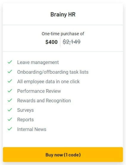 Brainy HR Lifetime Deal | Lifetimo.com