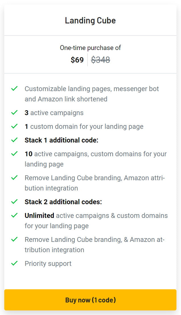 Landing Cube Lifetime Deal | Lifetimo.com