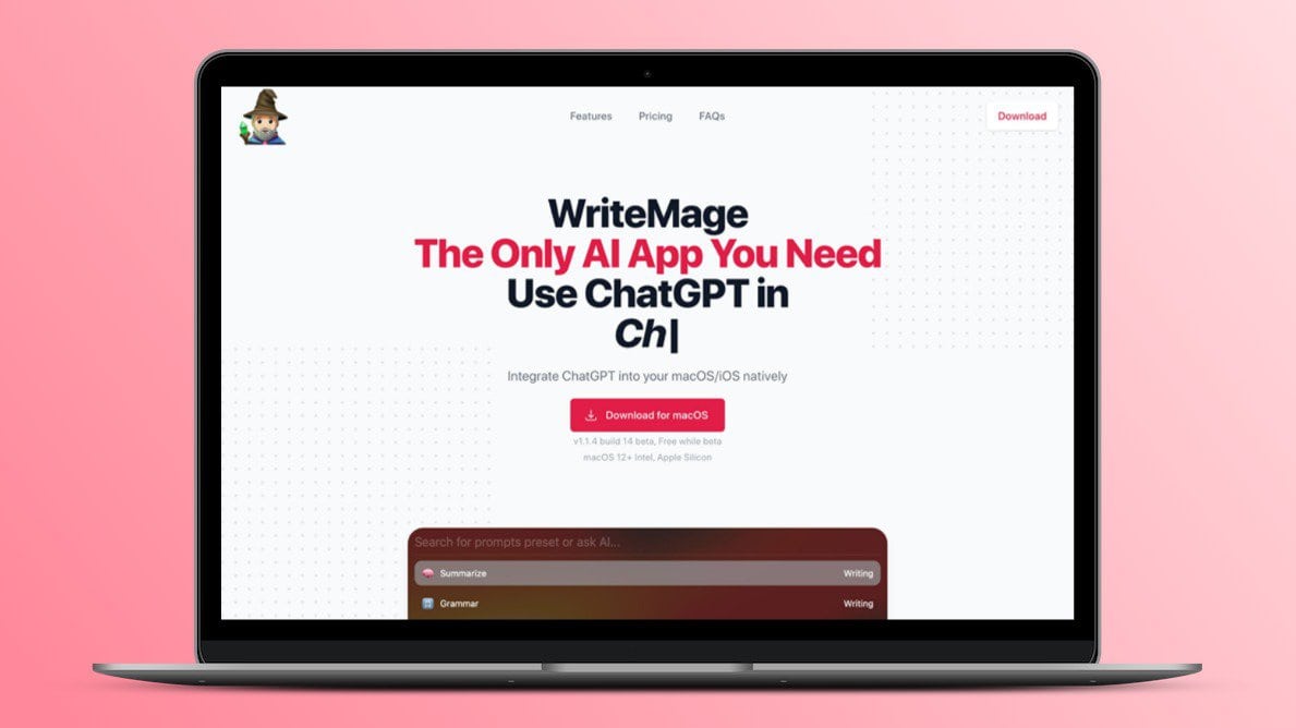 WriteMage Lifetime Deal with 30% off | ChatGPT into your macOS/iOS natively | Lifetimo.com