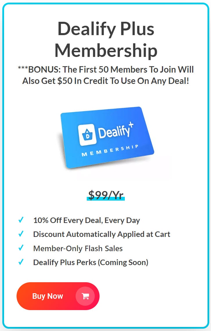 Dealify Plus Membership Deal | Lifetimo.com