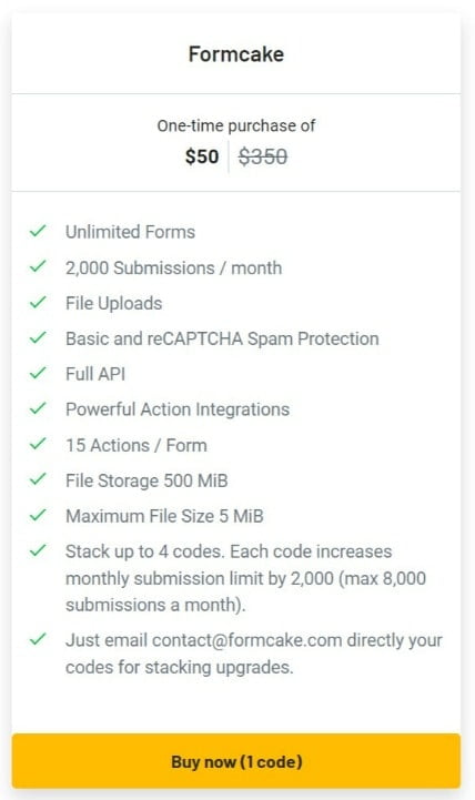 Formcake Lifetime Deal | Lifetimo.com