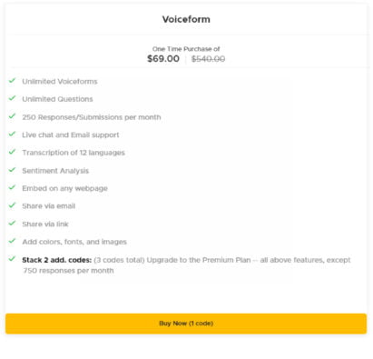 Voiceform Lifetime Deal | Lifetimo.com