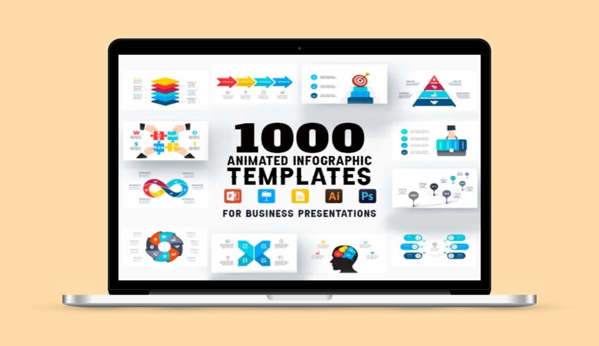 1000 Animated Infographic Templates For Business Presentations Bundle ...