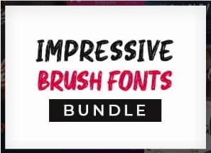 Impressive Brush Fonts Bundle Deal | Lifetimo.com