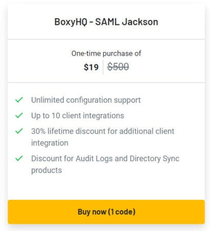 SAML Jackson Lifetime Deal | Lifetimo.com