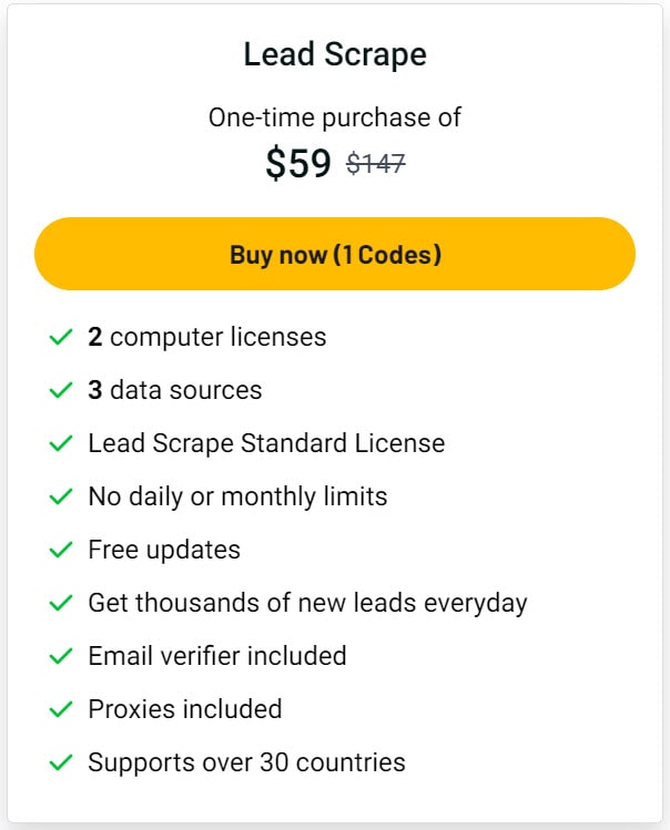 Lead Scrape Lifetime Deal ⚡ Efficient B2B Lead Generation | Lifetimo.com