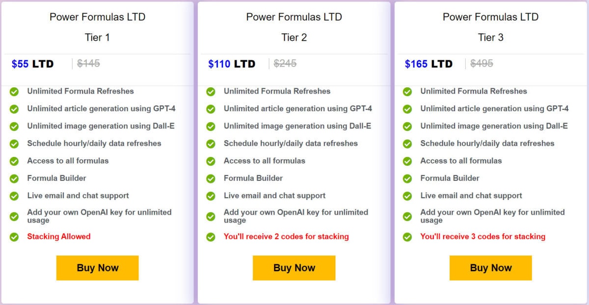 Power Formulas Lifetime Deal 🚀 Use ChatGPT/GPT 4 In Google Sheets | Lifetimo.com