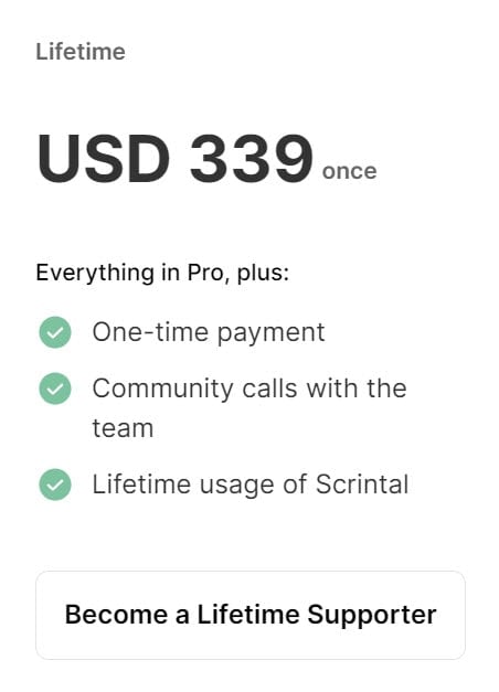 Scrintal Lifetime Deal | Lifetimo.com