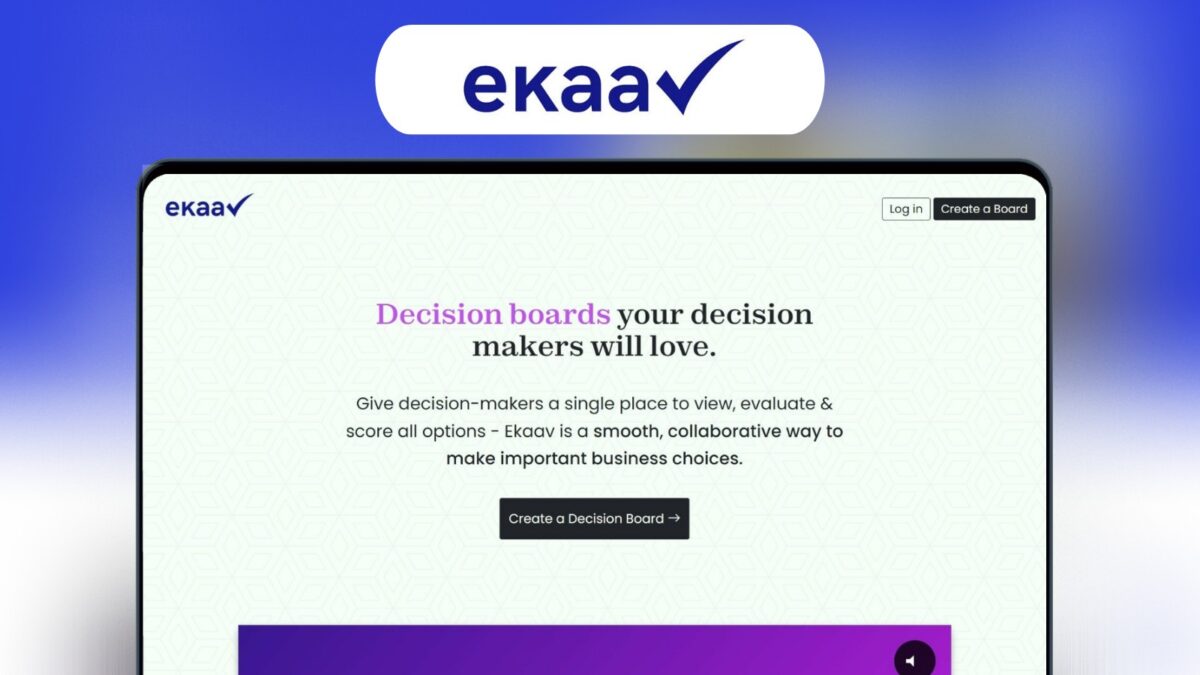 Ekaav Lifetime Deal 🚀 Collaborative Decision-Making Made Easy | Lifetimo.com