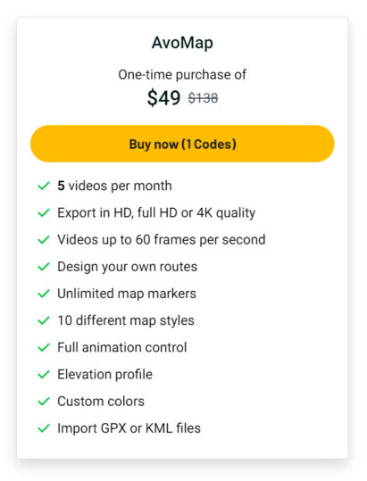 AvoMap Lifetime Deal 🗺️ Transform Adventures into Captivating 3D Animations | Lifetimo.com