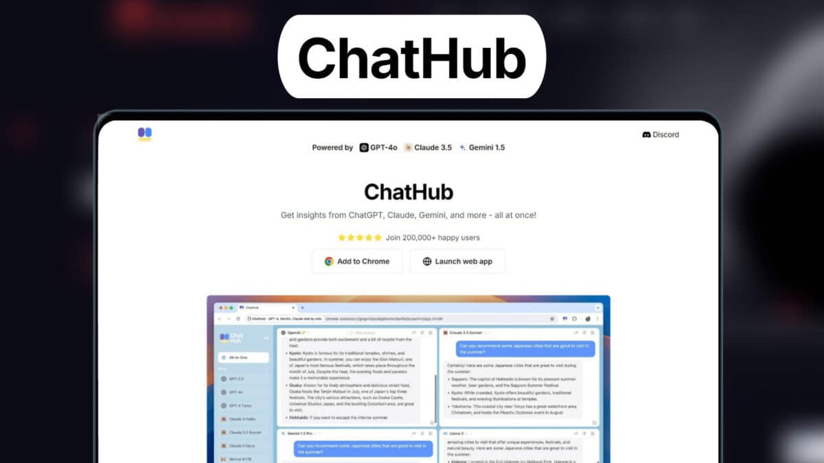 ChatHub Lifetime Deal ⚡ Multimodel AI Chat at Your Fingertips | Lifetimo.com