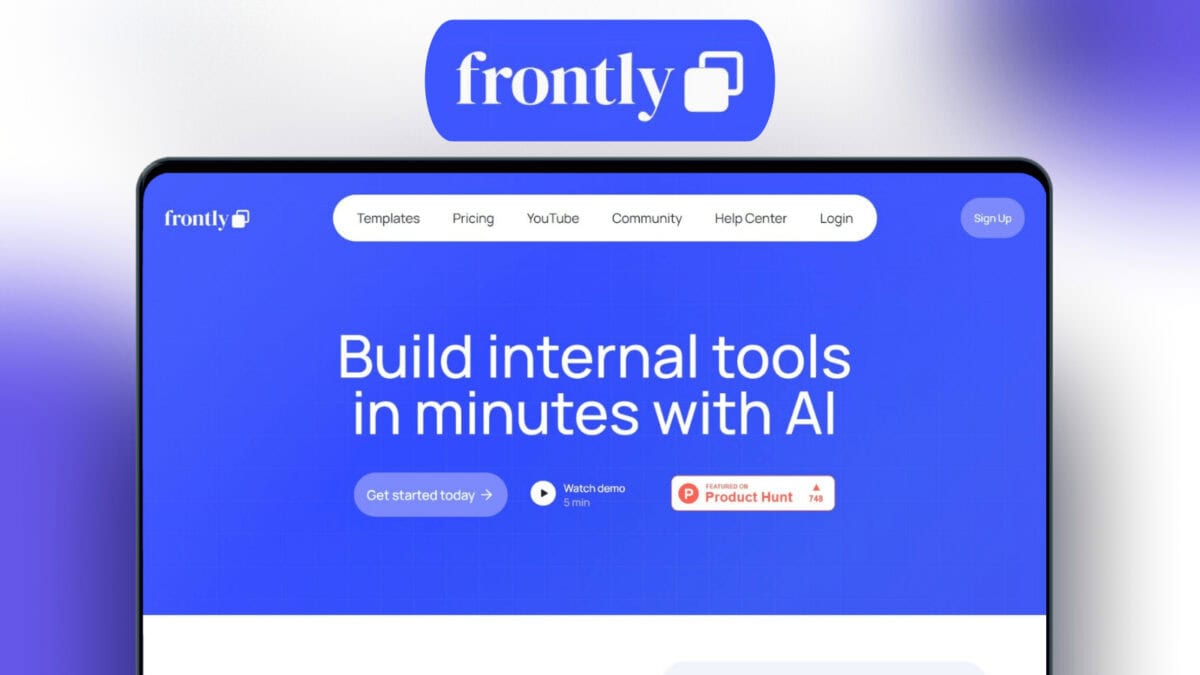 Frontly Lifetime Deal 🛠️ Build Custom Apps With No-Code | Lifetimo.com