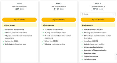 Blogify Lifetime Deal 🚀 Generate Blog From YouTube Automatically Using AI | Lifetimo.com