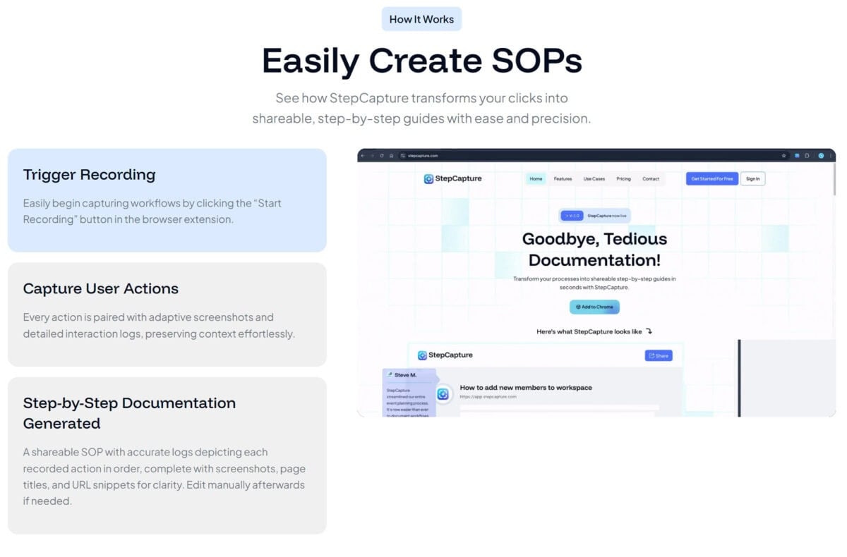 StepCapture Lifetime Deal 📸 Create Visual Guides in One Click | Lifetimo.com