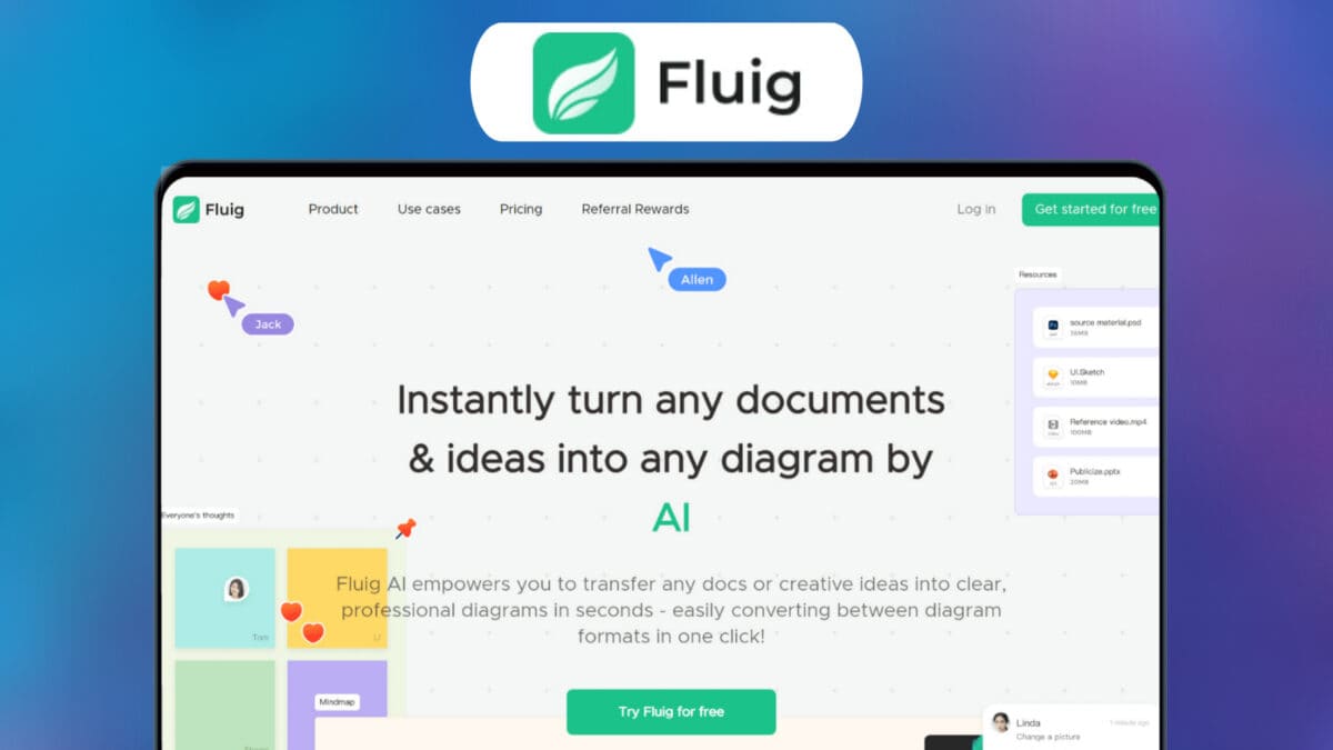 Visualize Ideas Effortlessly with Fluig AI Diagram Maker Lifetime Deal