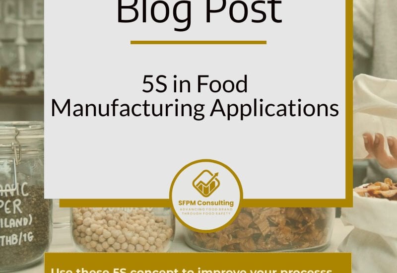 5S in Food Manufacturing Applications