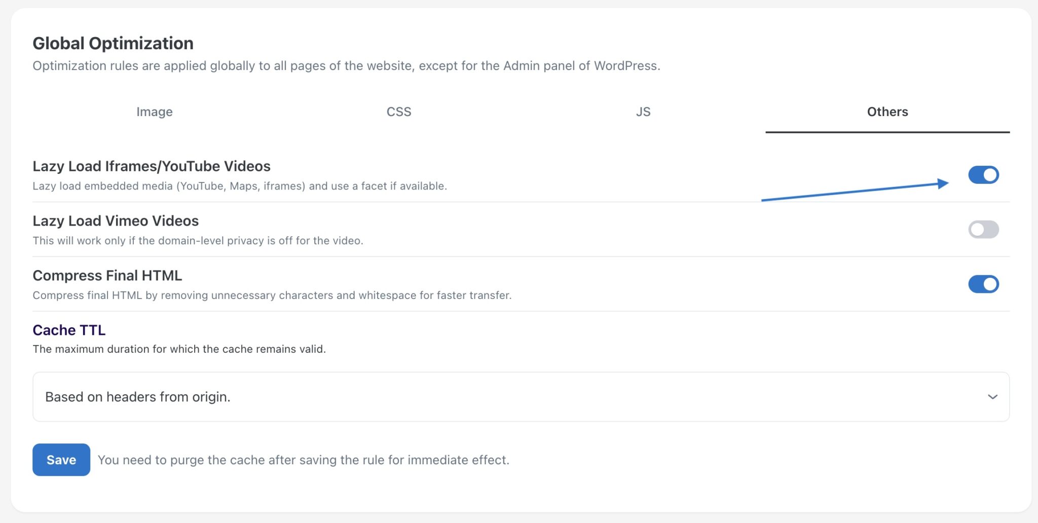 » Exclude images/iframes from lazy loading